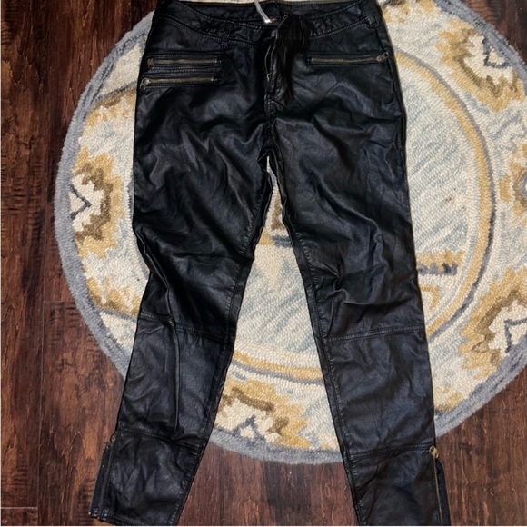 Free People | Pants & Jumpsuits | Free People Leather Pants | Poshmark